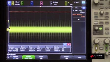 直流输出 - 纹波测试
