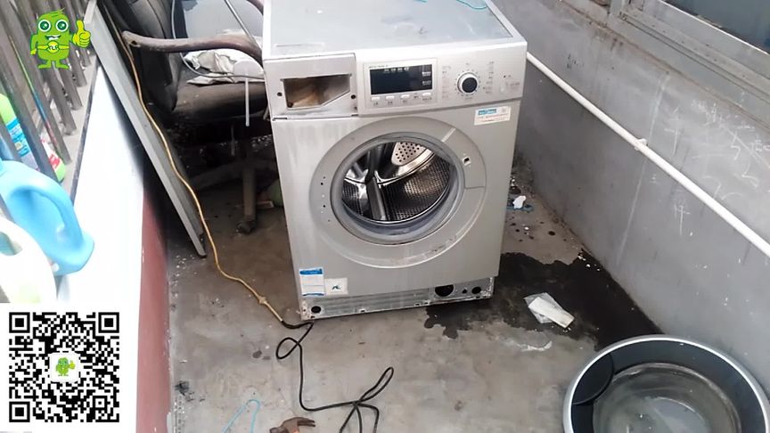 美的滚筒洗衣机拆洗