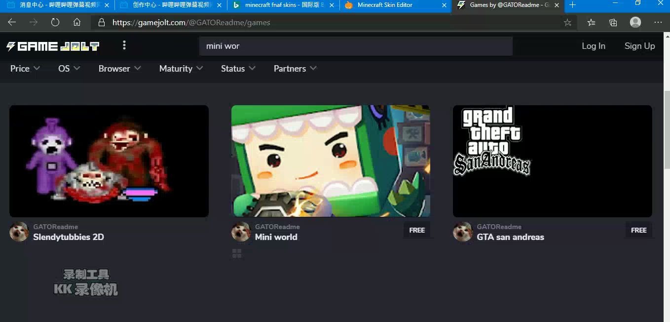这年头,gamejolt上都有迷你世界