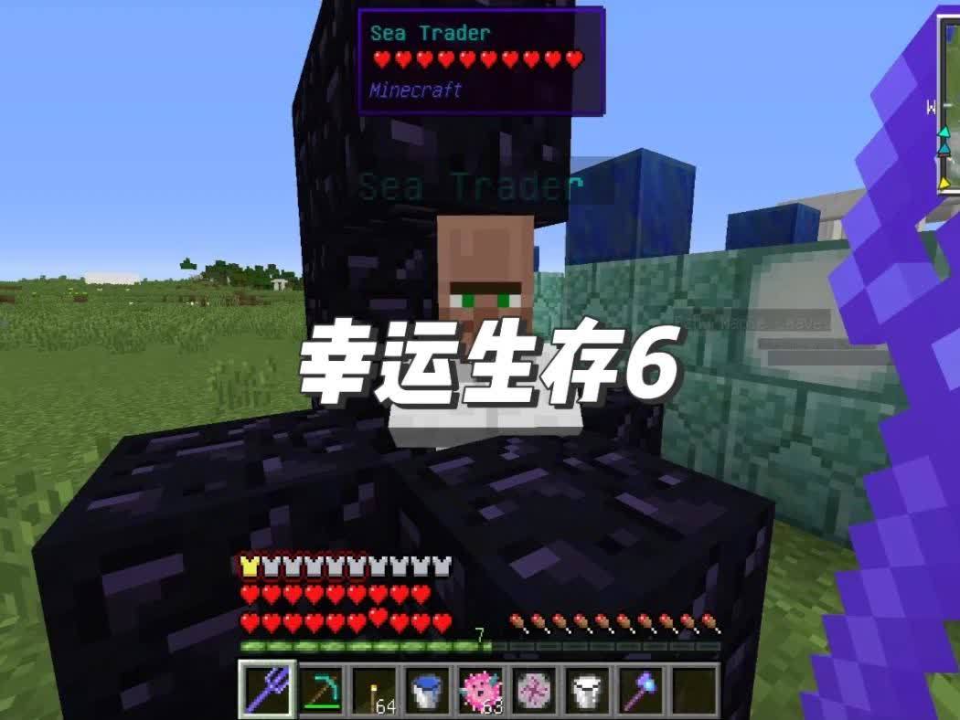 幸运生存6以前咋没觉得苦力怕方块这么牛 #叶枫的日常 #我的世界
