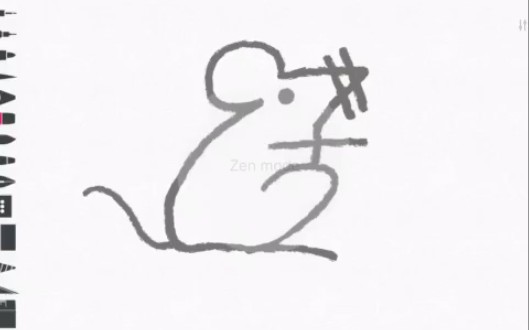 教你如何用数字画小老鼠