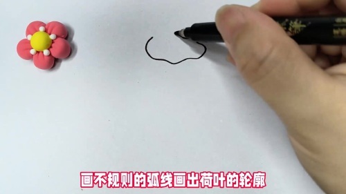 怎样画荷叶简笔画