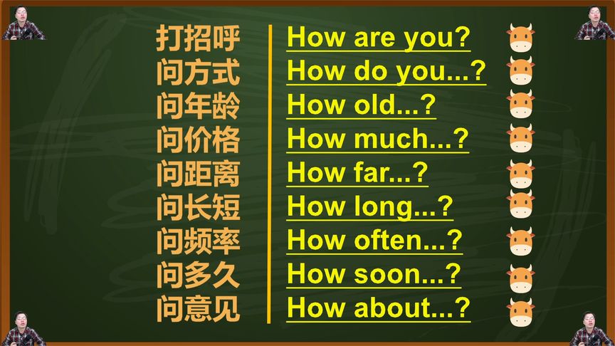英语中提问时常用哪些句子?一分钟学习9个how开头的疑问句