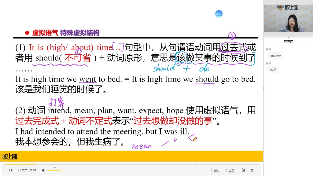 虚拟语气——特殊虚拟结构