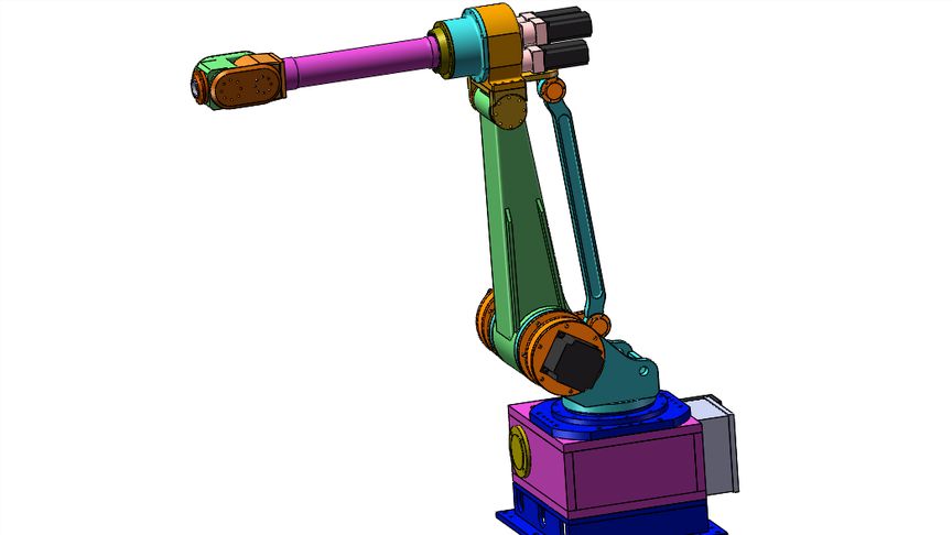 六轴机器人设计思路,解析机器人内部结构。
