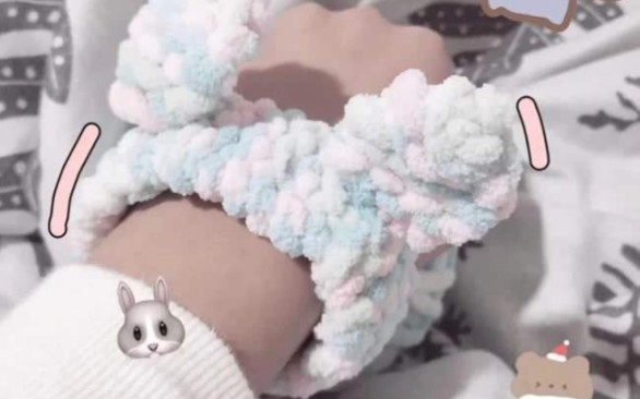 小熊手环编织教程