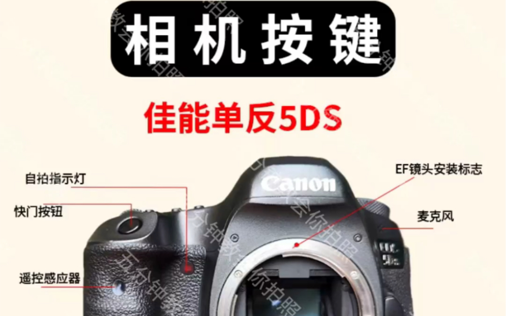 佳能5ds按键界面全画幅单反相机操作