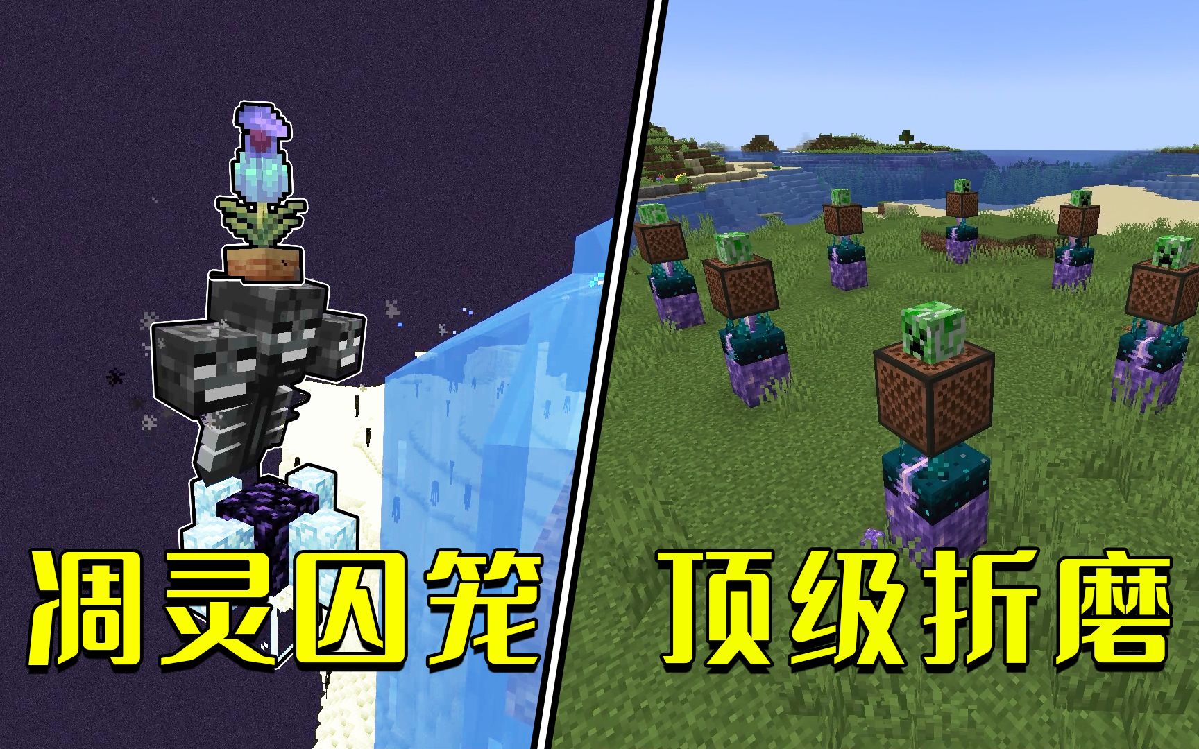 我的世界:猪笼草可以困凋灵?新感测体变无线红石_哔哩哔哩bilibili_我...