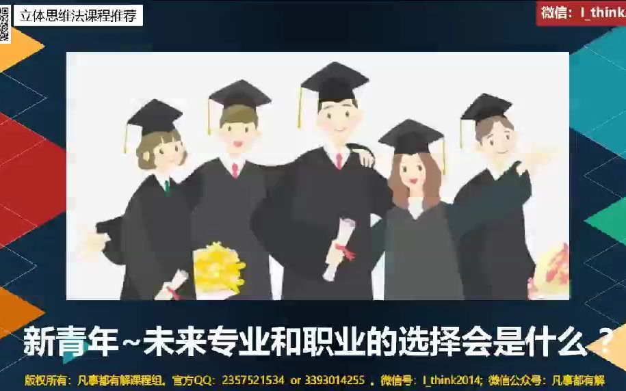 一思:新青年~未来专业和职业的选择会是什么