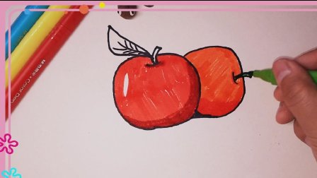 苹果简笔画 简笔画教程 水果简笔画