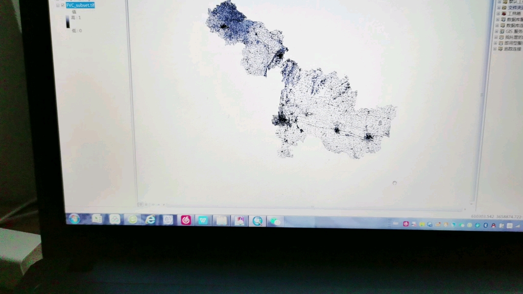 利用arcgis制作植被覆盖度分布图 带有图例