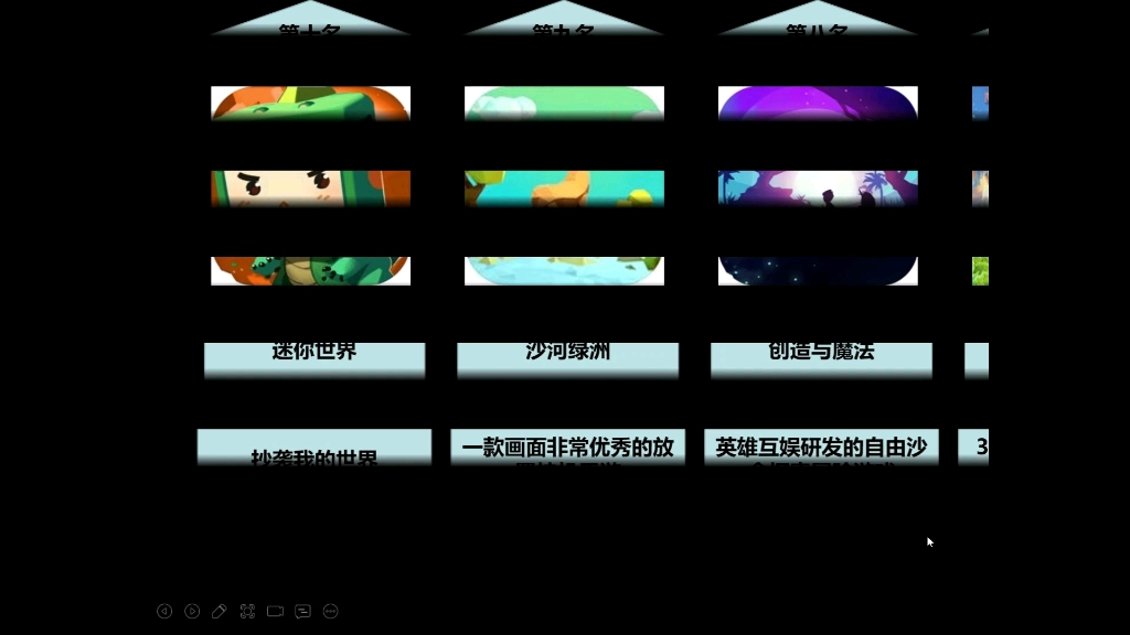 沙盒游戏排名,第一名与最后一名毫无悬念