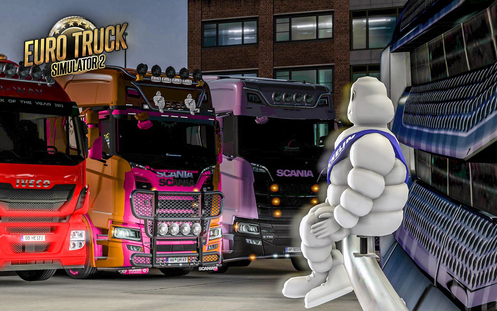 欧洲卡车模拟2:34米大虫子飞驰在北欧的小路上 | 2018/12/22直播录像