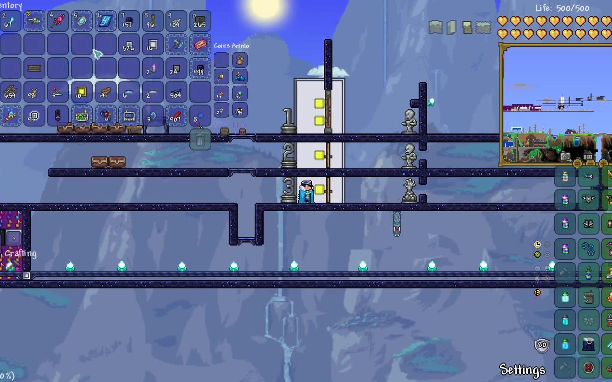 【泰拉瑞亚】从 打不开门 到 自动出库: “门”详解