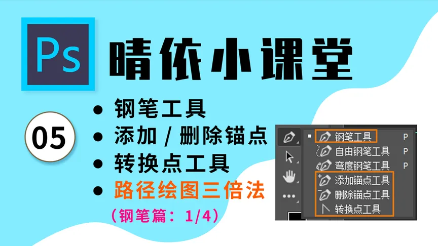 「晴依小课堂」5分钟入门教程系列之:Adobe Photoshop入门教程