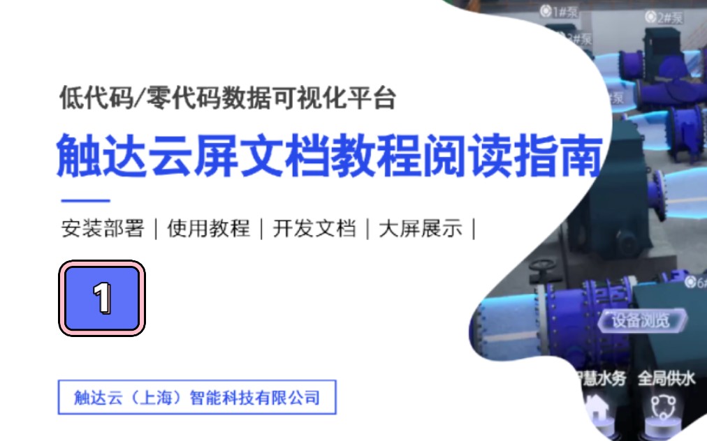 #触达云屏 低代码数据可视化工具,官方安装部署和使用教程文档阅读...