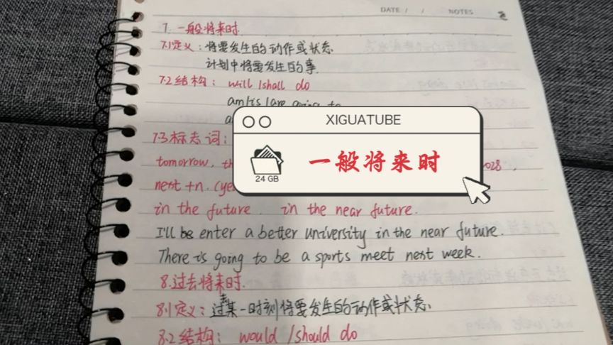 一般将来时定义结构标志词