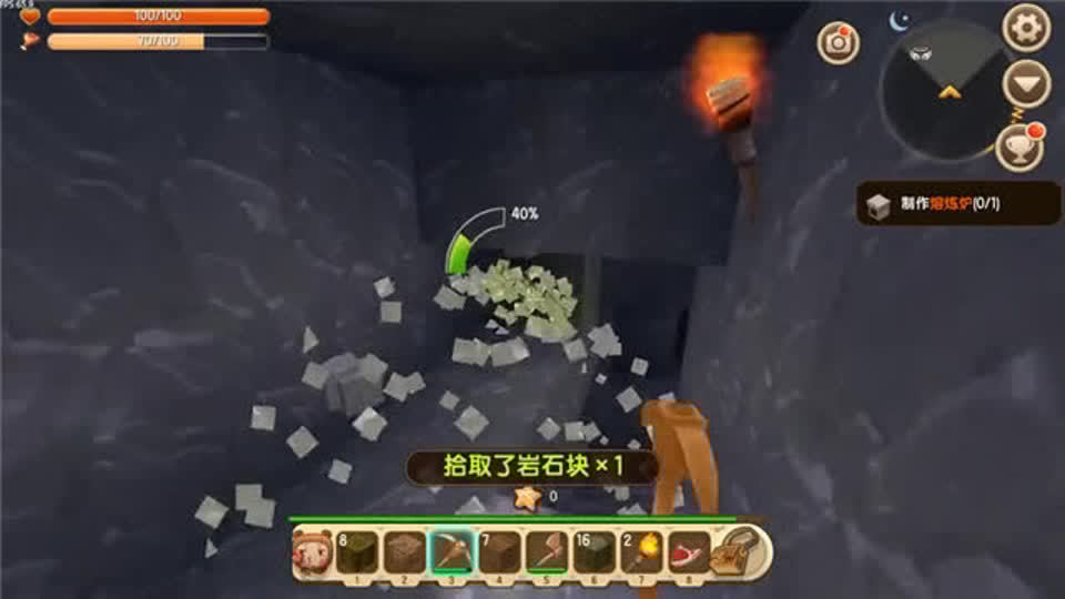 迷你世界:口水使用爆爆蛋生存,好像爆爆蛋都不会来炸我了