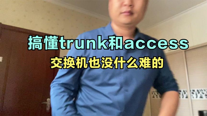 1分钟教会你trunk和access两种类型,简单易懂交换机实操