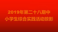 2019年第二十八期中小学综合实践活动掠影