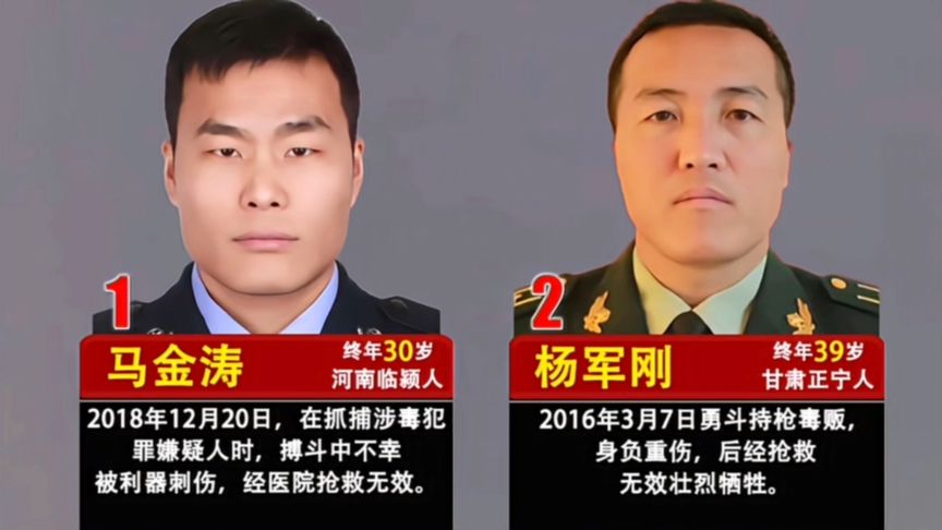 近年来牺牲的缉毒警察,年纪最小的仅18岁,致敬人民警察。