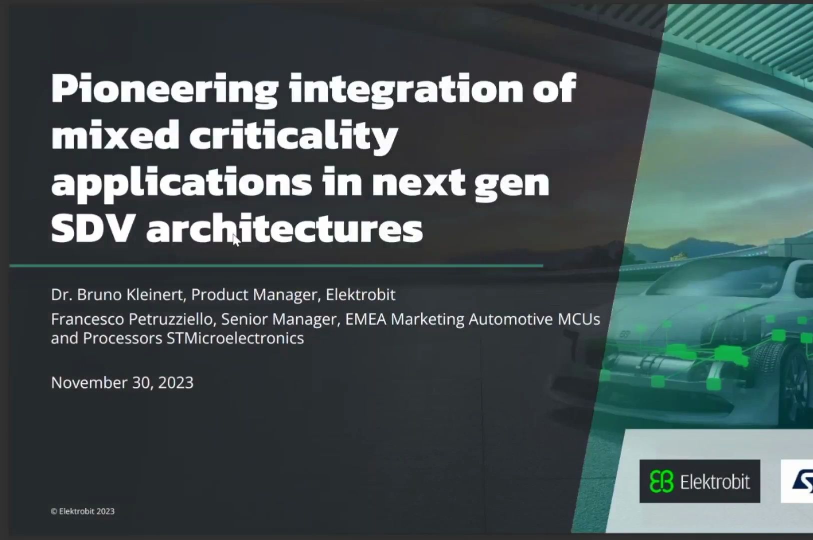 【中文字幕】率先将混合关键应用程序集成到下一代SDV架构中