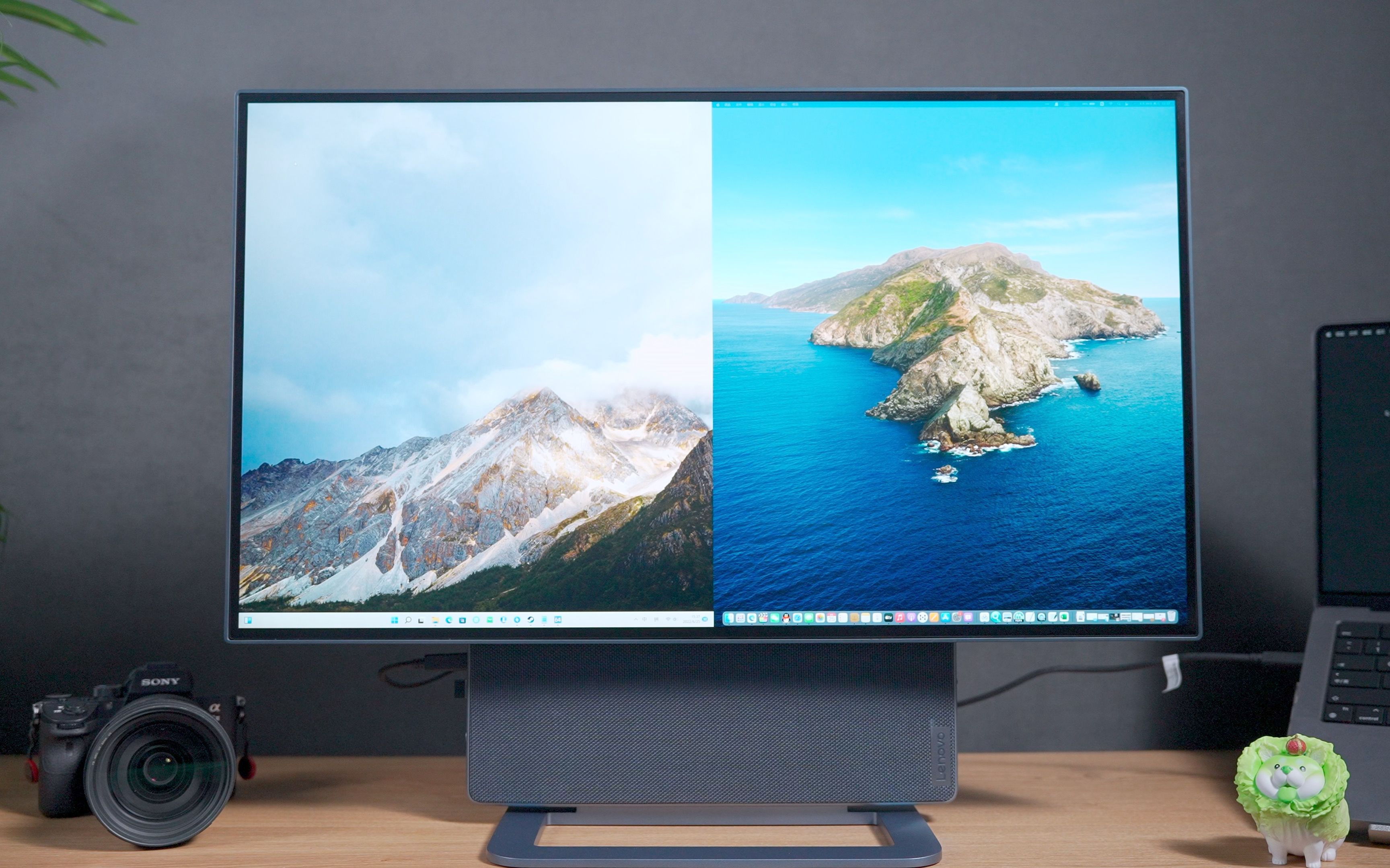 Win+Mac双系统桌面单屏解决方案居然是Ta|YOGA 27 2022上手体验