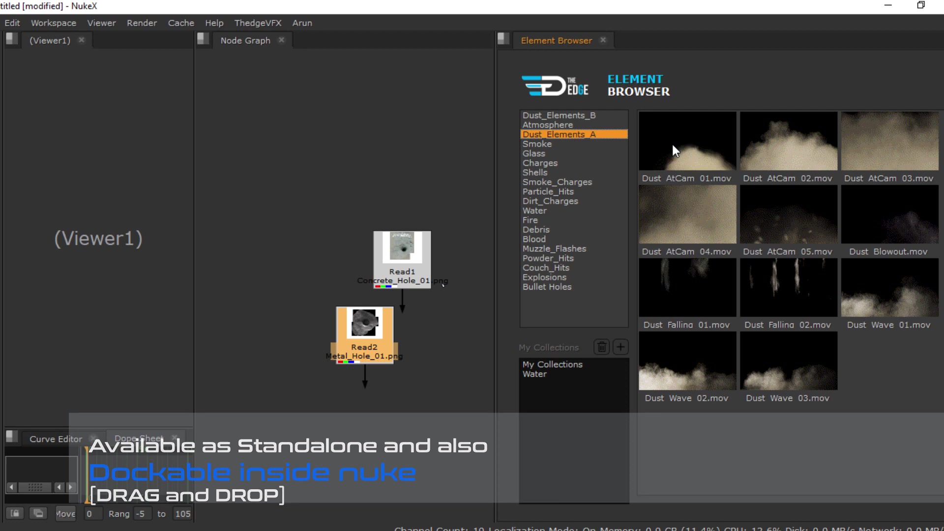 十分好用的nuke内置素材插件Element Browser安装视频(可以直接看...