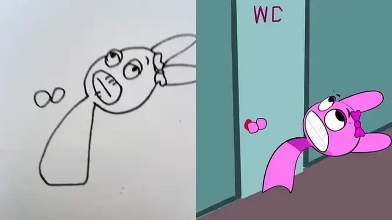 简笔画:厕所门把手坏了