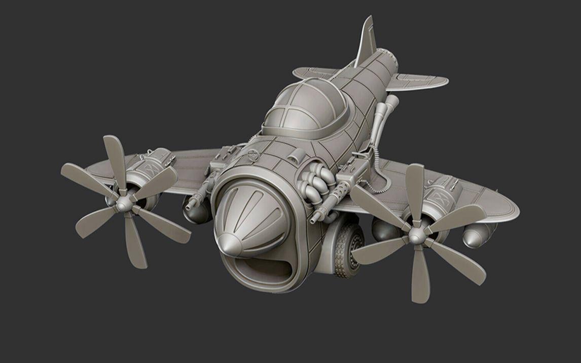 【3DMAX】零基础教你如何制作飞机模型、3D建模思路讲解全流程