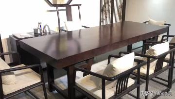 黑檀实木大板 全方 250*99*10.5#会议桌#