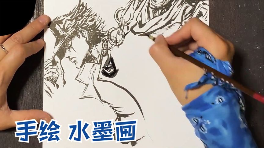 【手绘】水墨画也要与时俱进!看起来还挺简单~