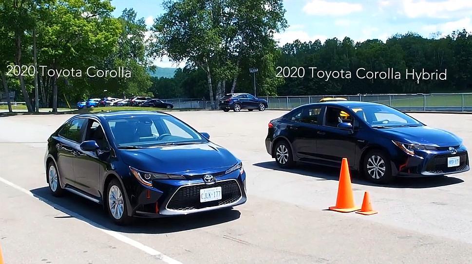 2020款丰田卡罗拉普通版和混动版区别有多大?比一下加速就知道了