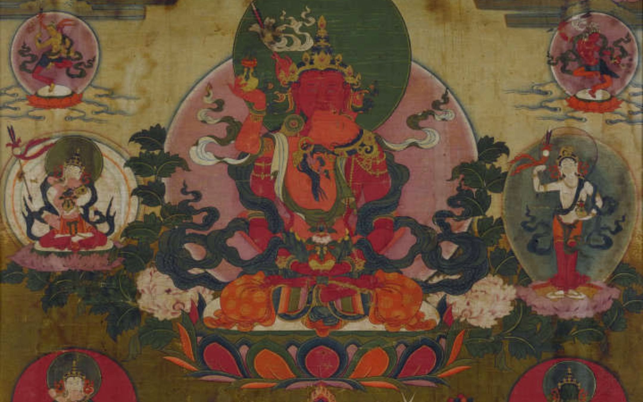沃唐卡·19世纪八邦寺司徒画风·无量寿佛唐卡