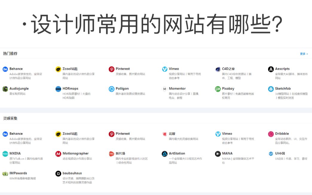 设计师常用的网站有哪些?