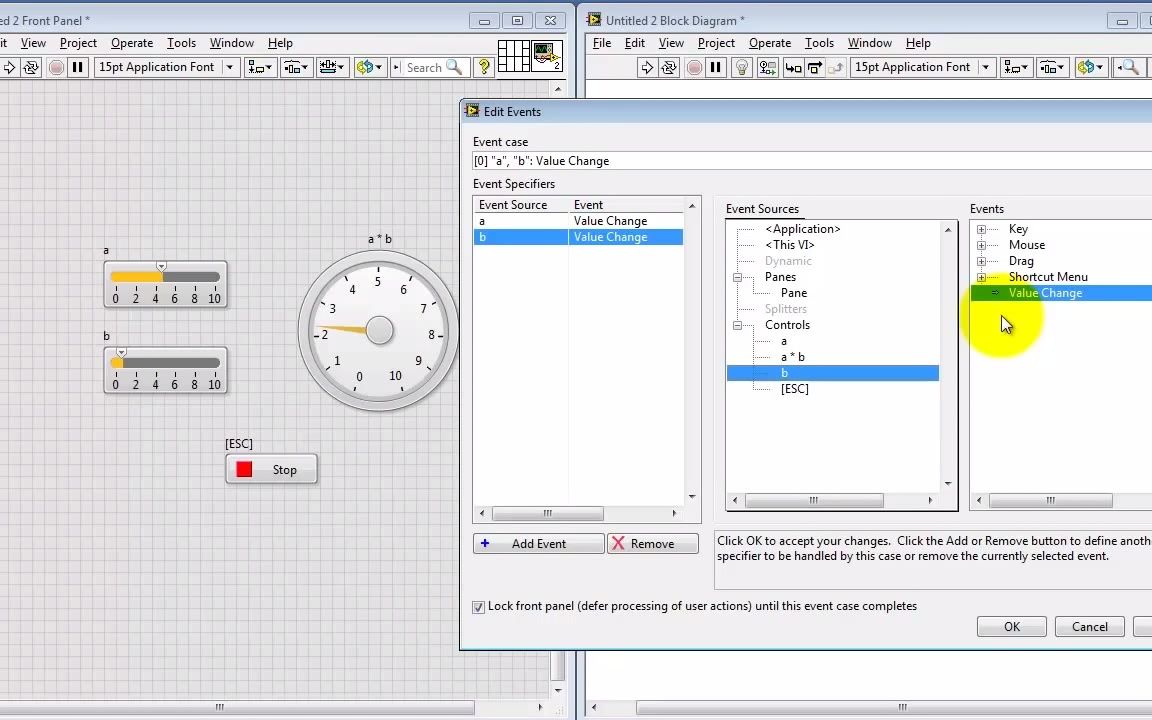 NI LabVIEW_ Event structure for interactive front panel