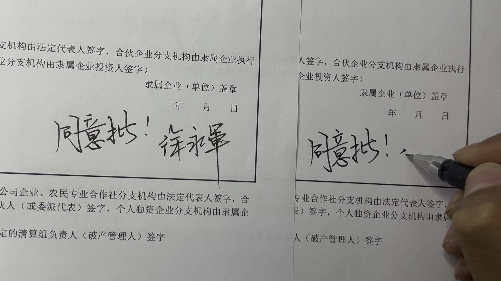 高手模仿签名签字