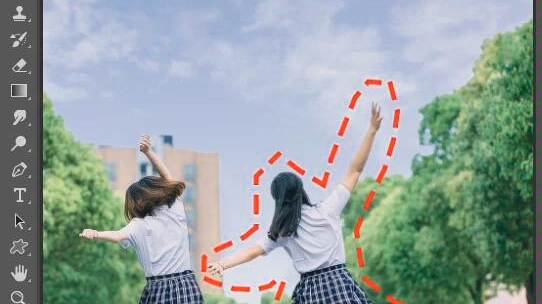 【PS教程】移动人物