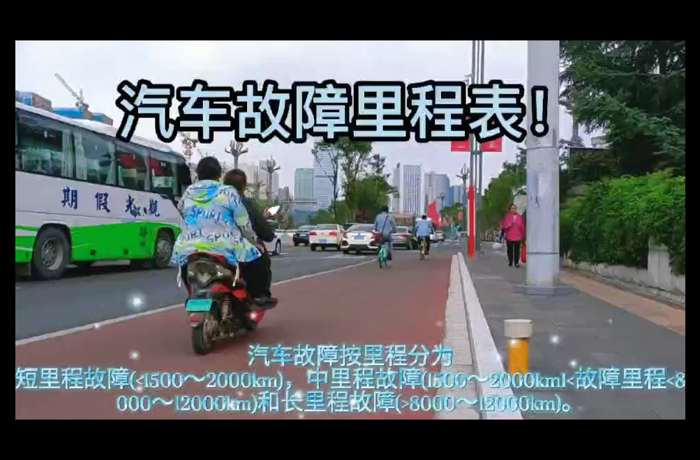 汽车故障里程表!