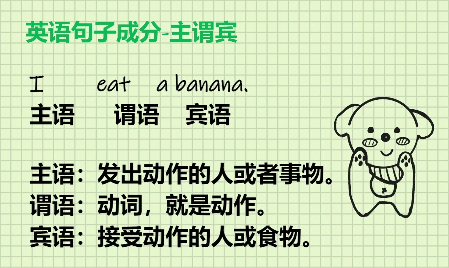 主谓宾到底是什么?快来看!