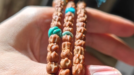 男人的文玩收藏 手残党的福音 文玩 手串 百香籽 星月菩提 绿松石 猴头 ...