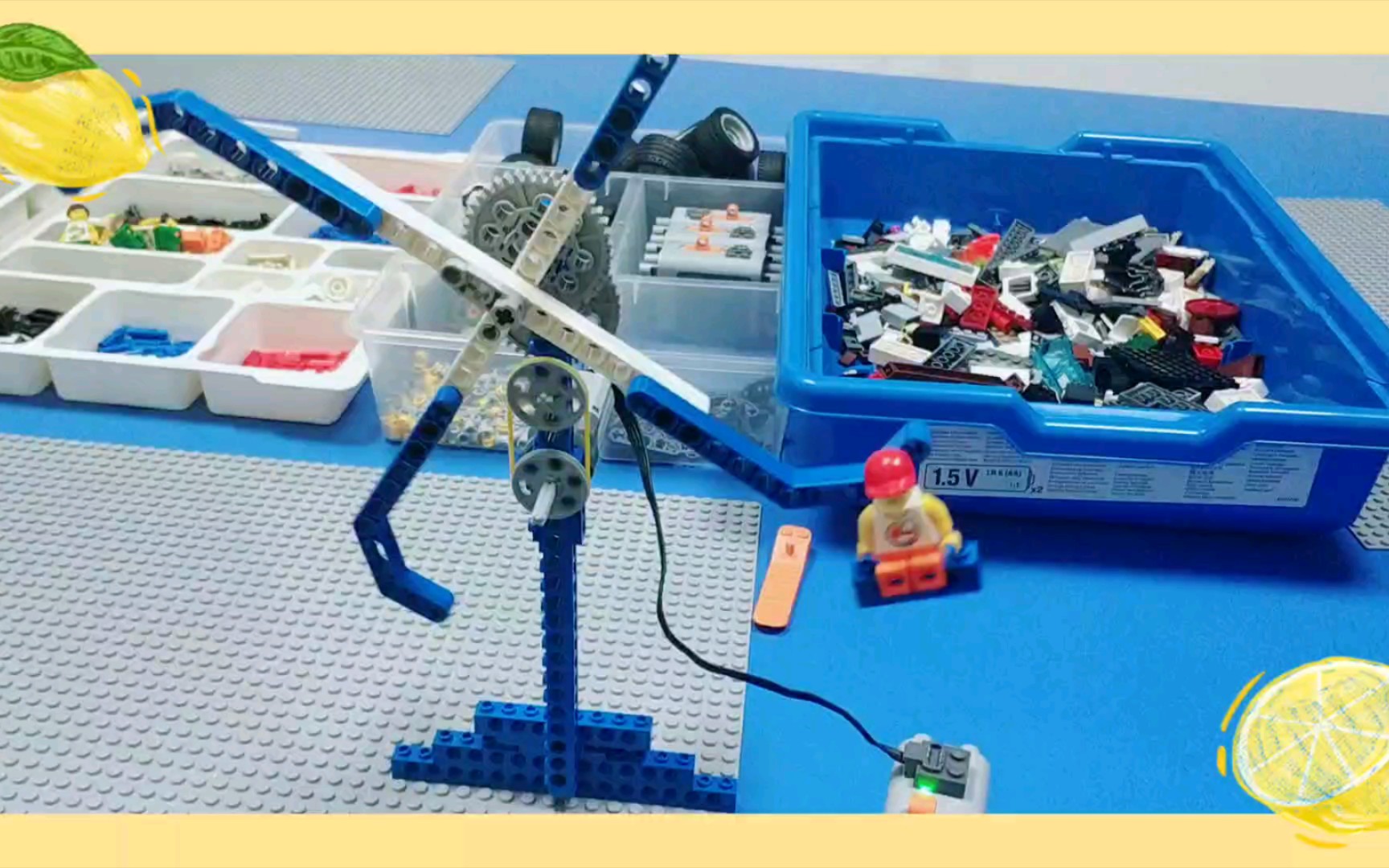 乐高9686之简易摩天轮手工制作