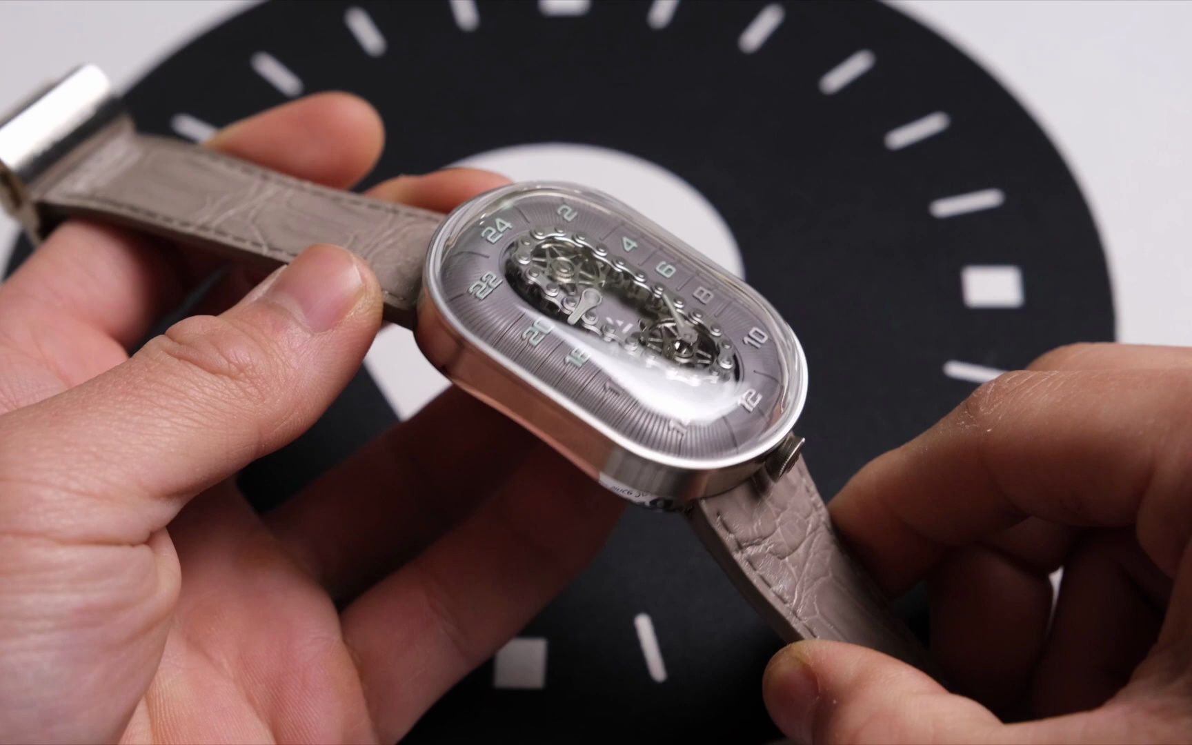 开箱评测 ANGLES 链条机械表 手腕上的时间机器