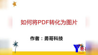 如何将PDF文件转化为图片,只需一招,就能生成高清图片