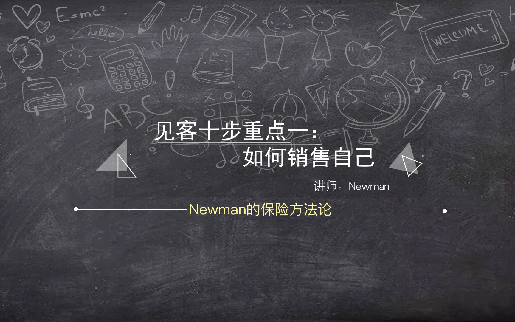19. (保险实战)如何销售自己?(见客十步重点一)(Newman教你卖保险)
