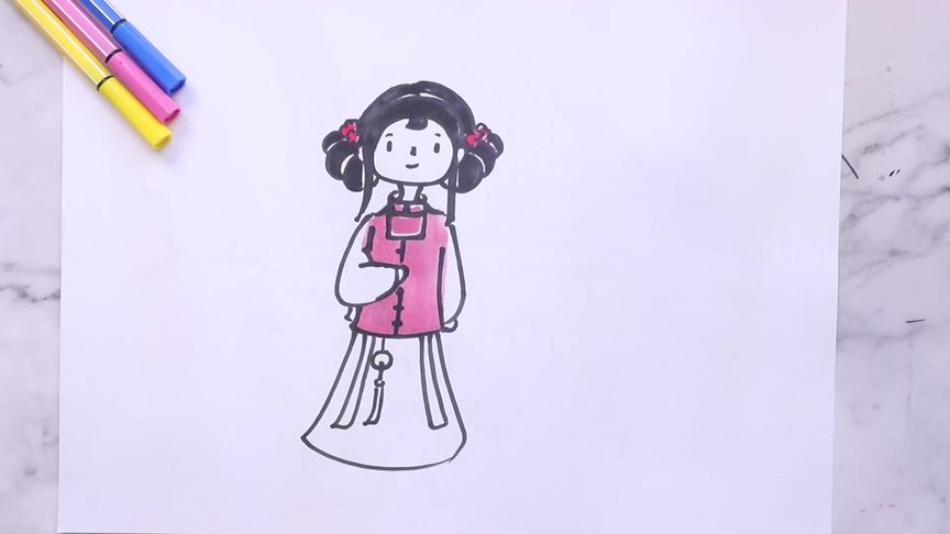 古代公主的衣服画法