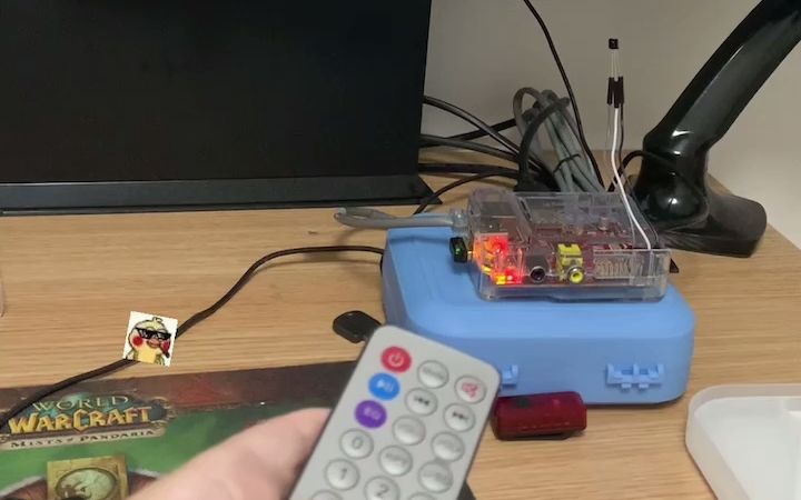 树莓派改造电视盒子-红外遥控+KODI效果展示