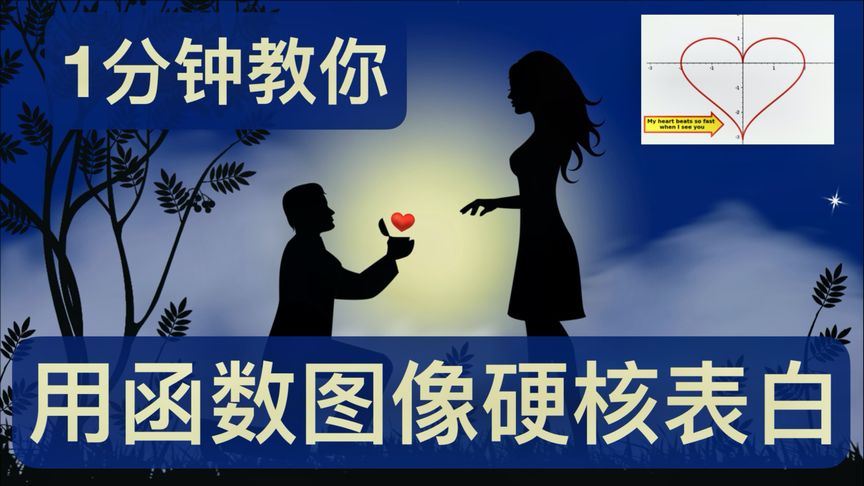 1分钟教你用函数图像向心爱的人表白 理工男的硬核浪漫