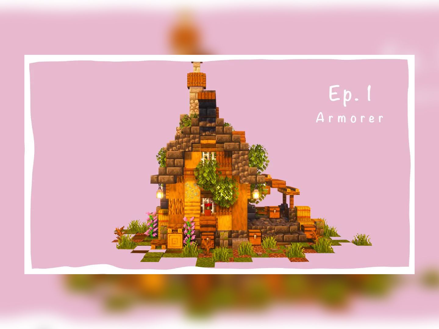 【Minecraft建筑教程】 如何建造盔甲村民房屋_我的世界