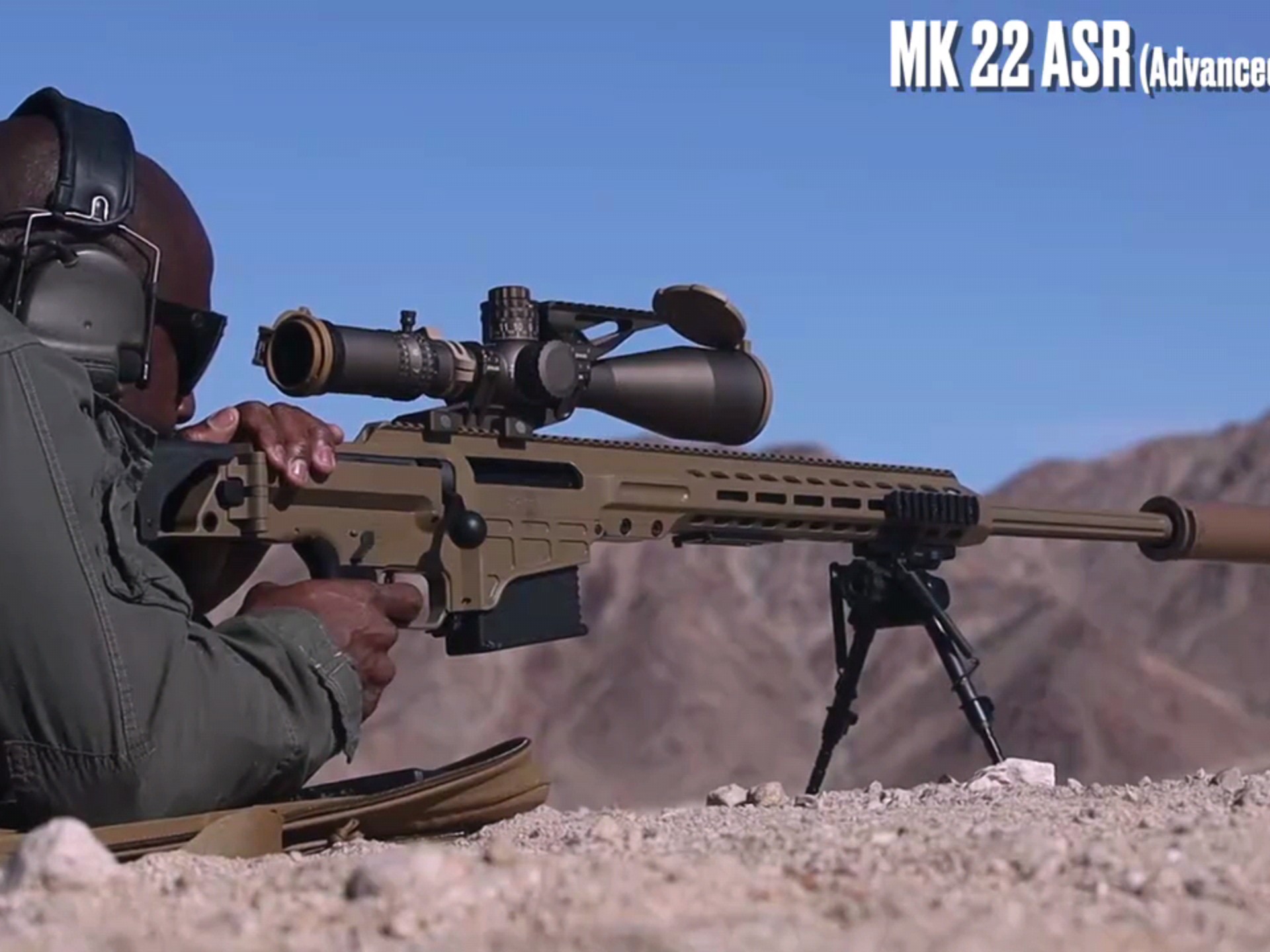 巴雷特MK22 ASR狙击步枪射击测试